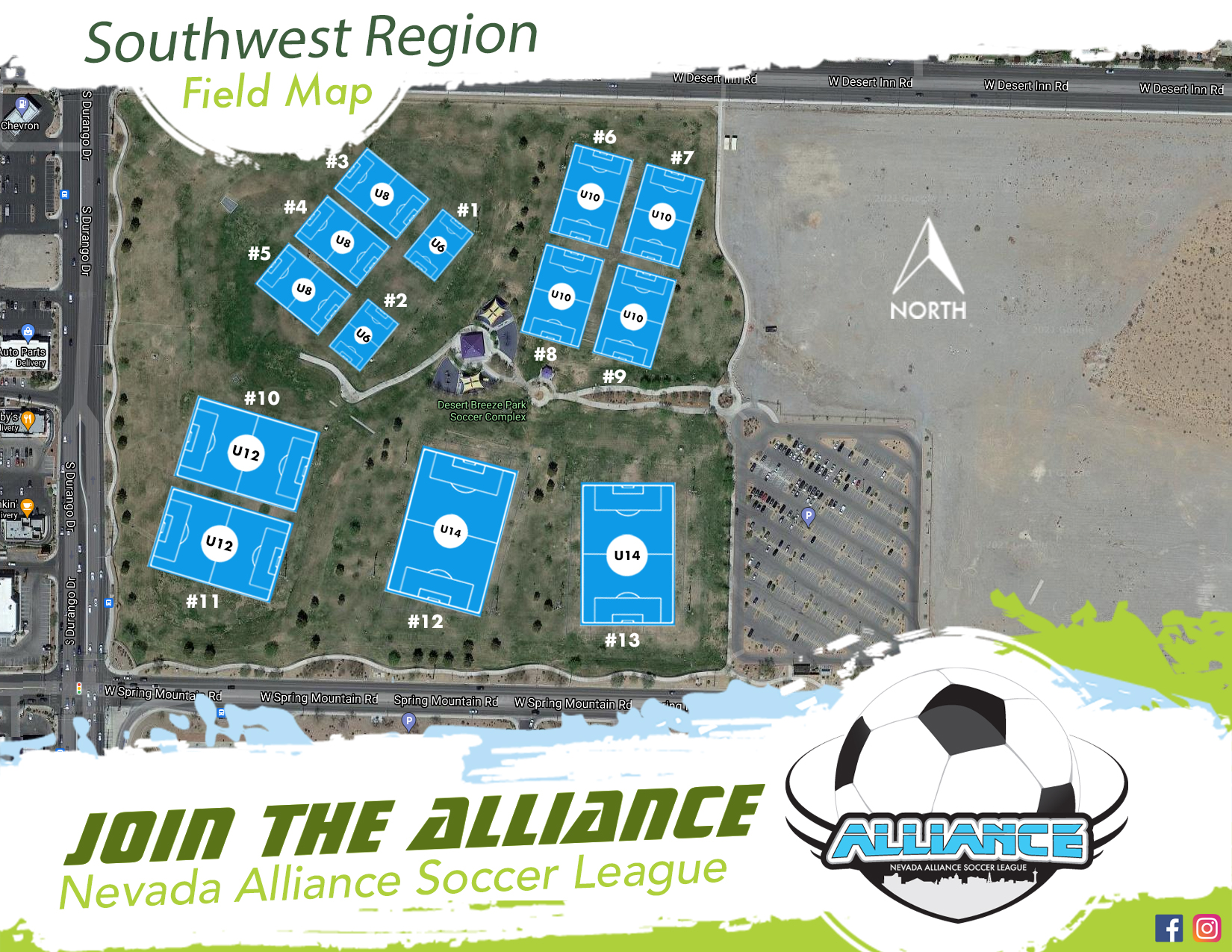 Nevada Alliance Soccer League | Field Maps | Las Vegas Youth Soccer ...